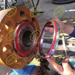 The purpose and procedure of the red lead test for octagonal gaskets ...